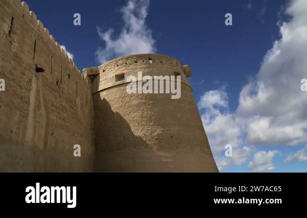 Old Fort. Dubai, United Arab Emirates (UAE). This castle (fort) is the ...