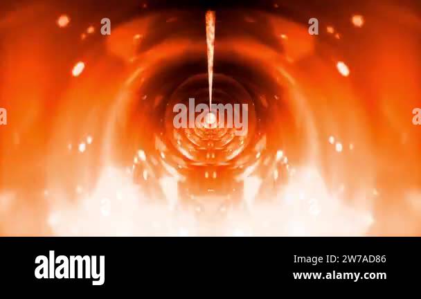 Abstract flame fire energy 3D hall. Vortex energy flows in modern ...