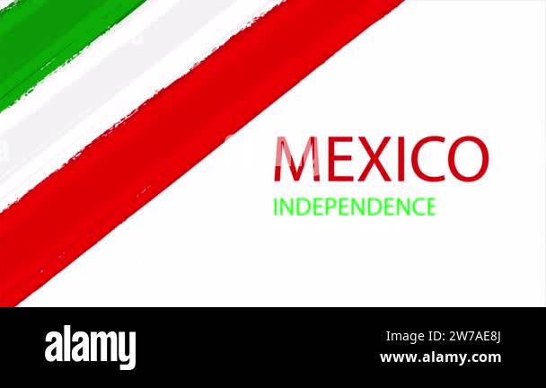 Watercolor illustration mexico flag Stock Videos & Footage - HD and 4K ...