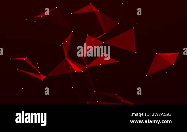 Abstract digital connection moving dots and lines. Technology background. Network connection ...