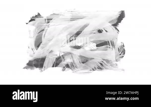 Animation grunge brushstrokes on a white background. Abstract hand ...