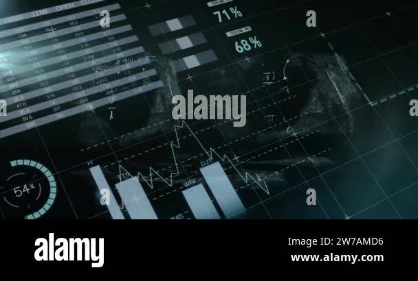Mathematical Equations Floating Against Statistical Data Processing