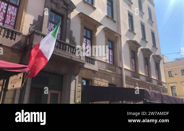Italian restaurant exterior flag Stock Videos & Footage - HD and 4K ...