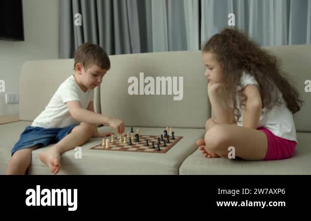 Development of logical thinking. Portrait of a smart little boy and ...