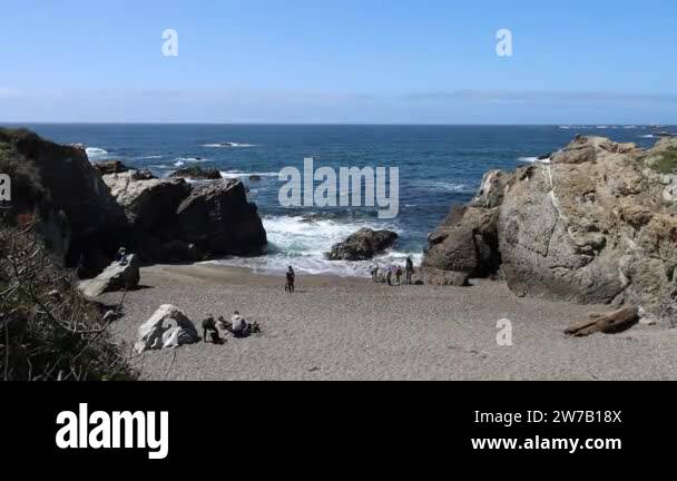Pont lobos state park in california. Beaches, cliffs and sand Stock ...