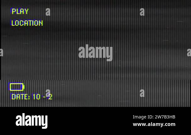 Digital animation of glitch vhs effect over kick text against black ...