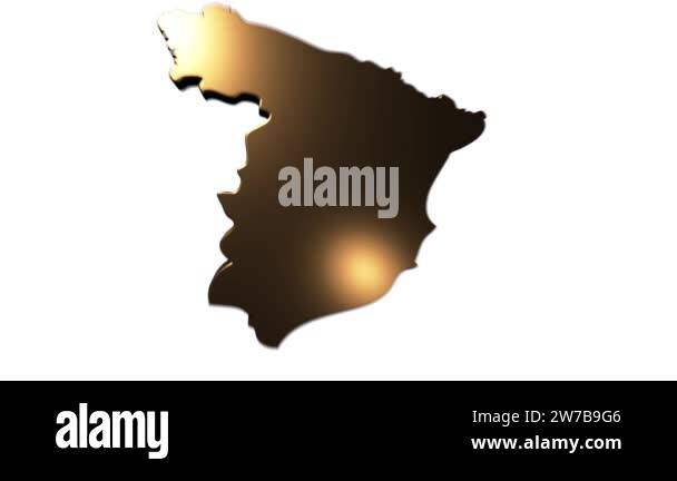 Spain Map Showing Up Intro By Regions 4k animated Spain map intro ...