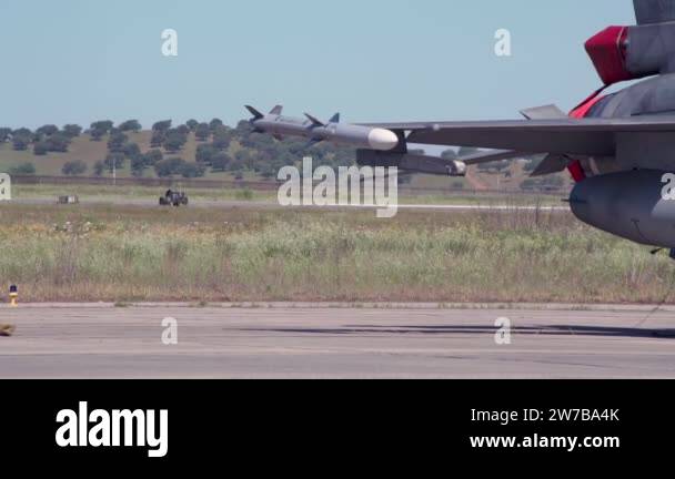 filming in motion, jet military, airplane, fighter, ready for flight ...