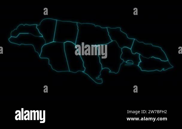 Jamaica outline silhouette Stock Videos & Footage - HD and 4K Video ...
