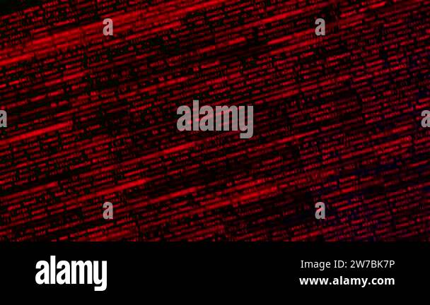 Abstract Running From Left To Right Random Lines Of A Computer Code Animation Complex