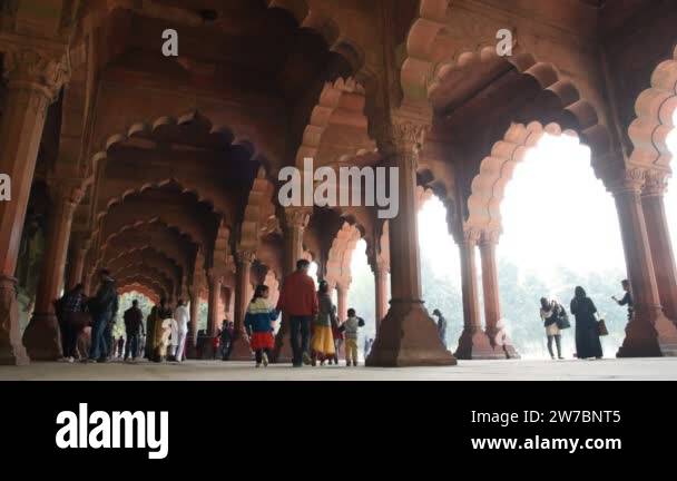 DELHI, INDIA 11 JANUARY 2018 : Tourist and local people visiting to ...