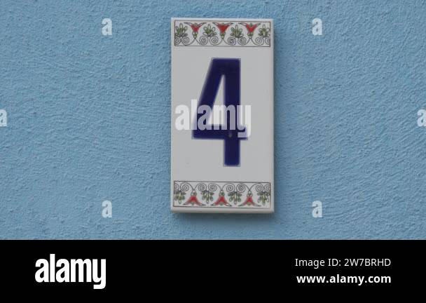 House number 4 sign Stock Videos & Footage - HD and 4K Video Clips - Alamy