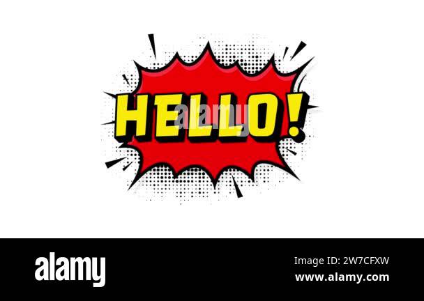 Hello pop art Stock Videos & Footage - HD and 4K Video Clips - Alamy