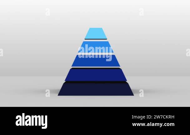 3D Pyramid shape with two layers, vector Infographic(included alpha ...