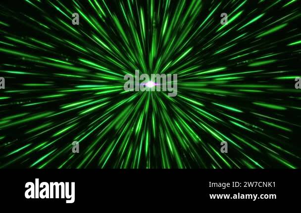 Rays move to central point. Animation. Bright dot in center absorbs ...