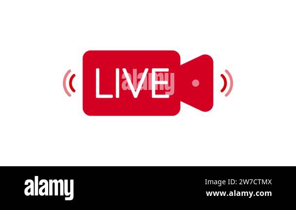 Live icon, great design for any purposes. Live stream sign. Digital ...