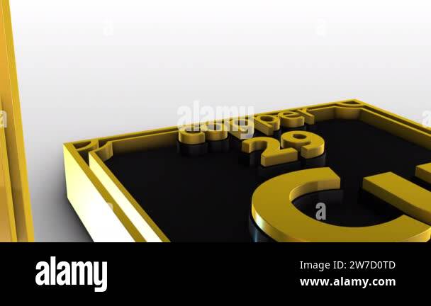 Periodic Table Of Elements - copper - Cu - 3d animation model on a ...