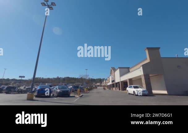 Shopping center strip mall commercial buildings Stock Videos & Footage ...