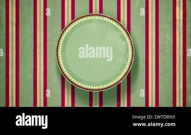 Blank circle label with lines vintage flat animation for titles Stock ...