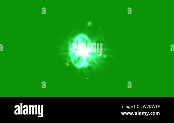 Atomic energy motion graphics with green screen background Stock Video ...