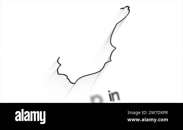 Spain Map Showing Up Intro By Regions 4k animated Spain map intro ...