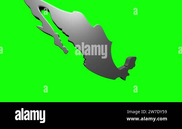 Mexico Map Showing Up Intro By Regions 4k animated Mexico map intro ...