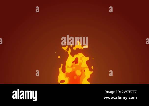 Cartoon fire animation. 4k flash fx fire and explosion set with alpha ...