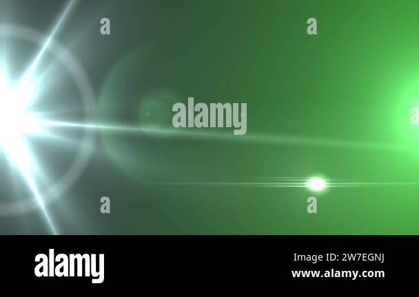 Optical lens flares transition seamless loop. 4K beautiful big orange ...