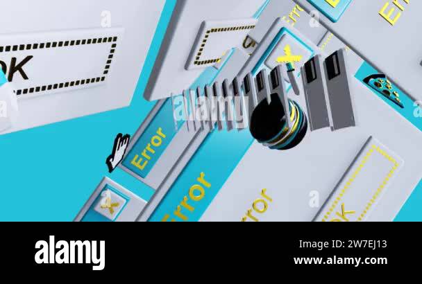 Minimal 3d art. Animated stylish objects in geometric design space ...