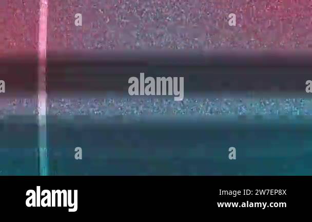 4K loop Vintage switch on, turn off television. Analog Static Noise ...