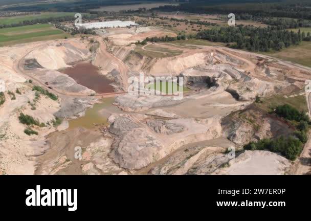 Mining pit landscape clay pit Stock Videos & Footage - HD and 4K Video ...