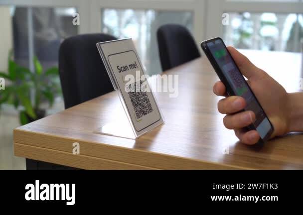 QR Code Scanning and reader app with smartphone. Using QR code for ...