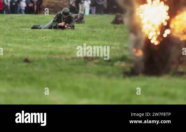 Battle reconstruction of invasion to USSR 22 June 1941 at World War 2 ...