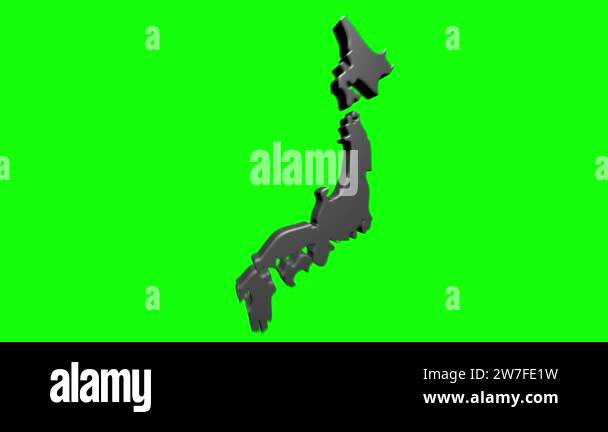 Japan Map Showing Up Intro By Regions 4k animated Japan map intro ...