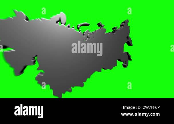 Russia Map Showing Up Intro By Regions 4k animated Russia map intro ...