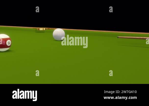 3 animated pool game with table and balls transition Stock Video ...
