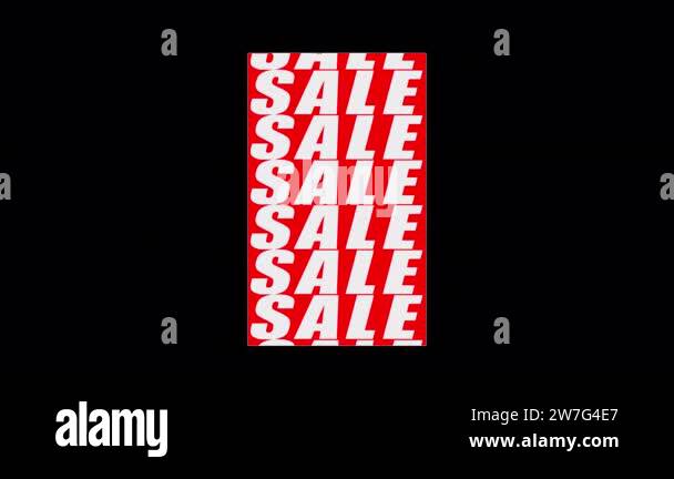 Sale animated banner on transparent background. Modern discound video ...