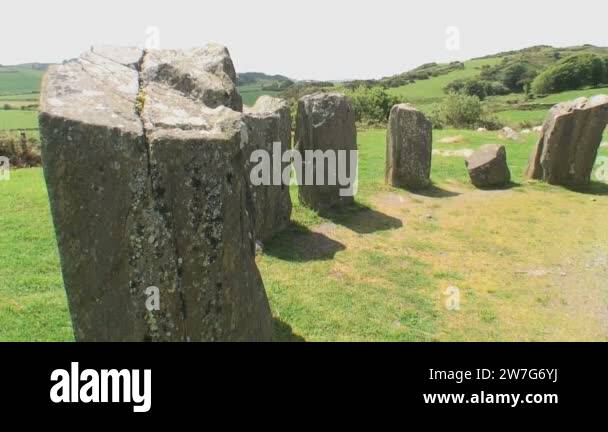 The Drombeg Stone Circle, also known as The Druid's Altar, is located ...