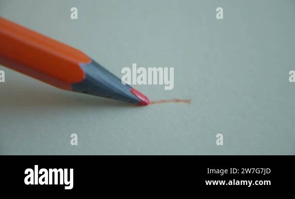 Orange paint color lines. Concept drawing, art. Graphite orange color ...