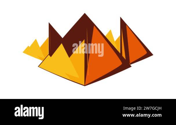 Egyptian pyramids illustration Stock Videos & Footage - HD and 4K Video ...