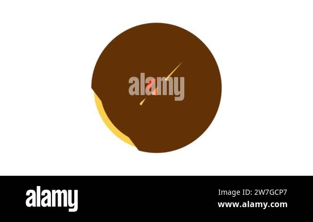 Large round speedometer icon Stock Videos & Footage - HD and 4K Video ...