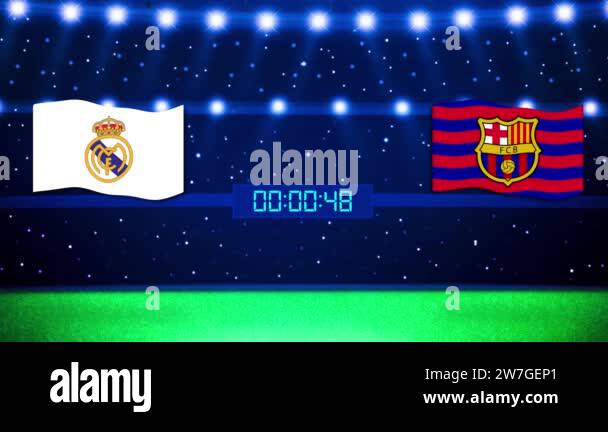 Real madrid fc barcelona logo Stock Videos & Footage - HD and 4K Video ...