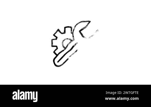 Outline web hand draw icons. Construction tools, building. Work safety ...