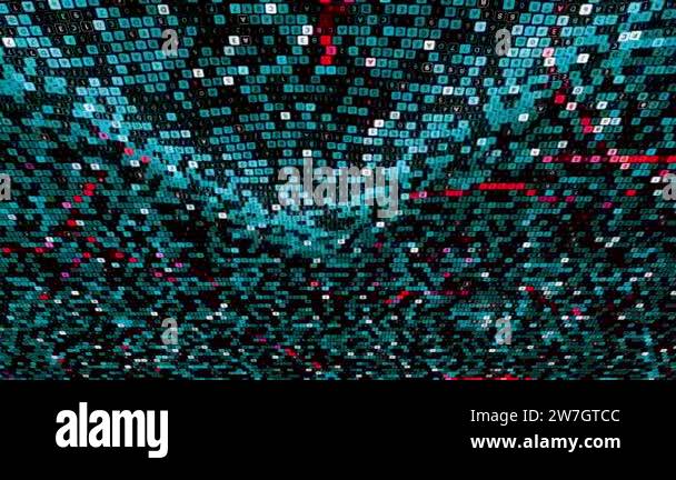 Abstract Colorful Transforming And Waving Data Canvas Concept Of Artificial Intelligence