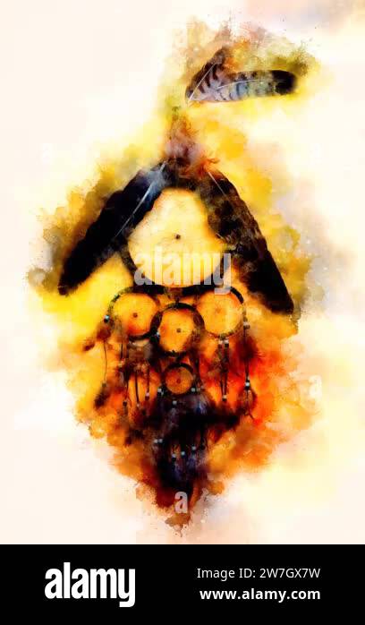 Raven watercolor painting Stock Videos & Footage - HD and 4K Video ...