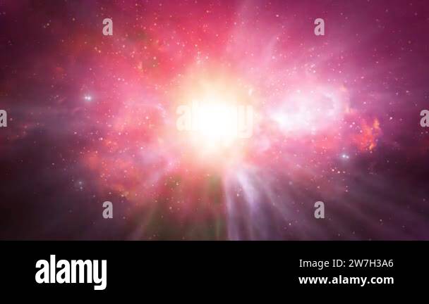 Fantastic Space Background With Nebula And Stars Loop/ 4k animation of ...