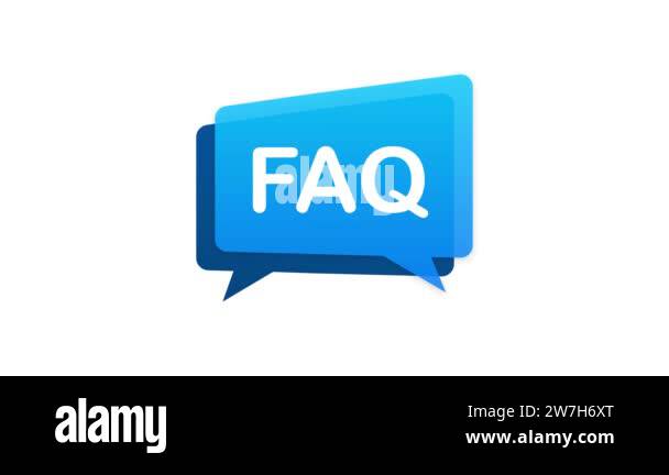 Frequently asked questions FAQ banner. Computer with question icons ...