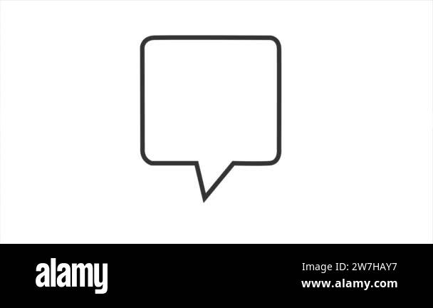 A simple element of a thought bubble, email, or text message popping up ...