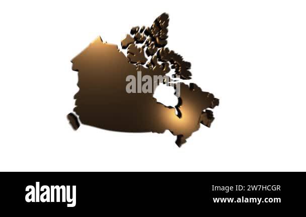 Canada Map Showing Up Intro By Regions 4k animated Canada map intro ...