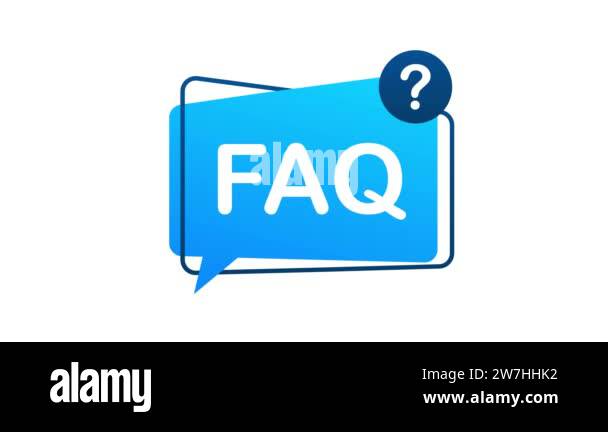 Frequently asked questions FAQ banner. Computer with question icons ...